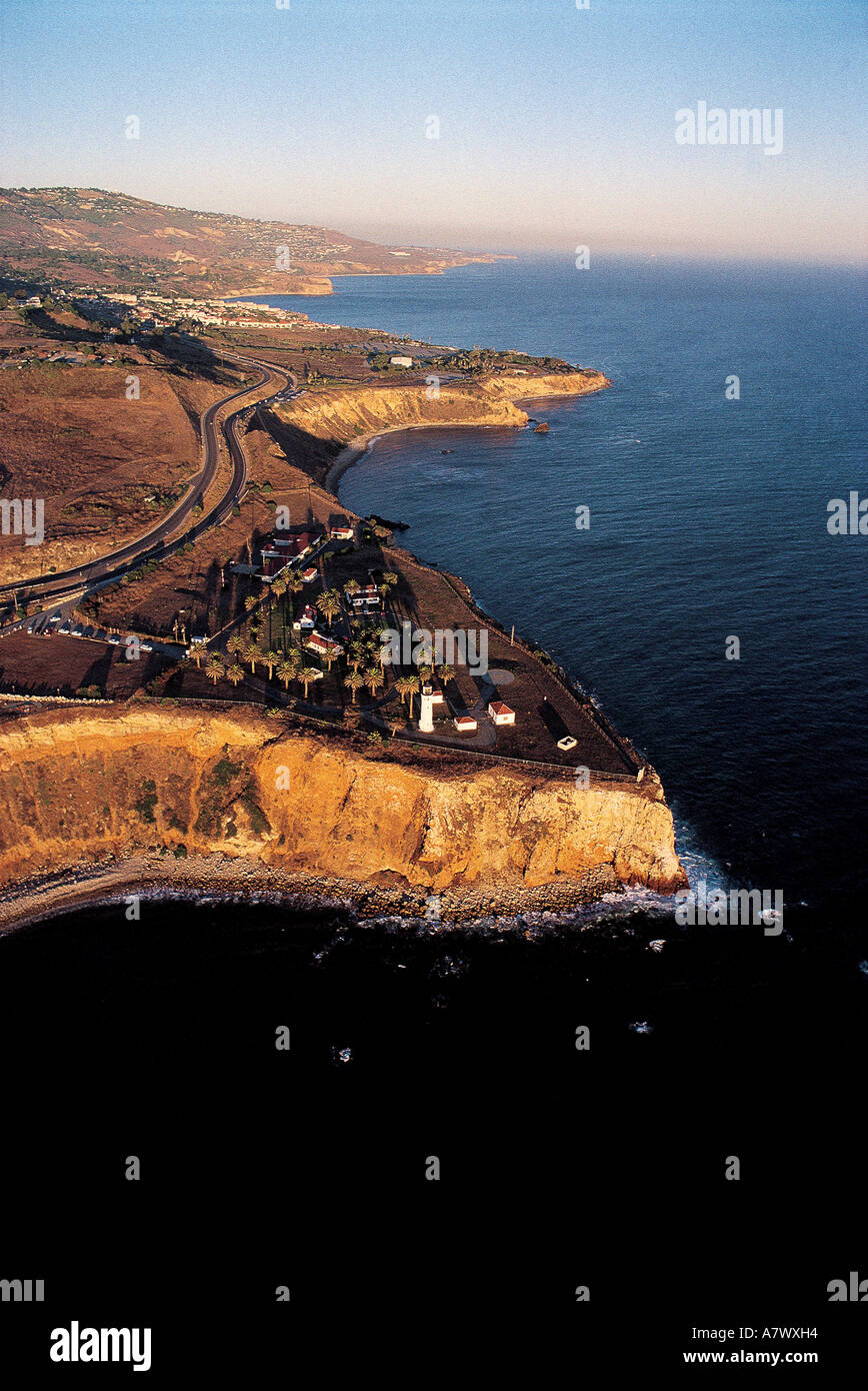 United States, California, Los Angeles area (aerial view) of the coast ...