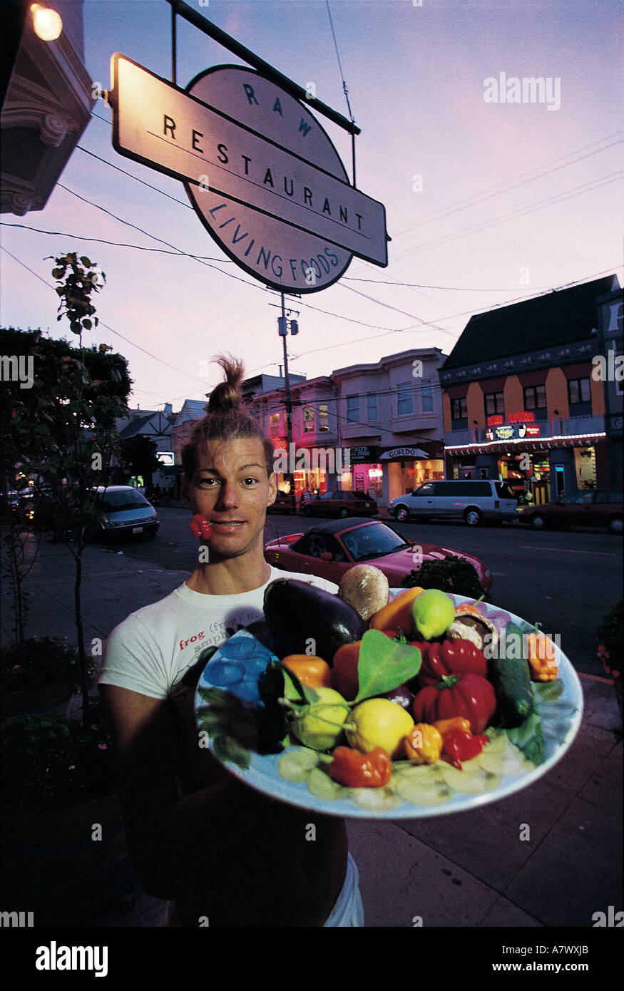 United States, California, San Francisco, the chef and owner of the Raw ...
