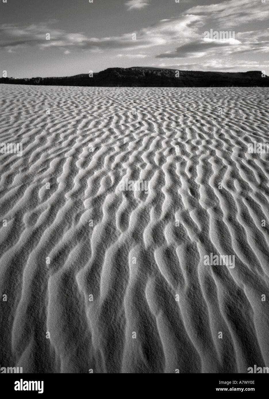 Ripples of sand on a sand dune in the St George Utah area Stock Photo ...