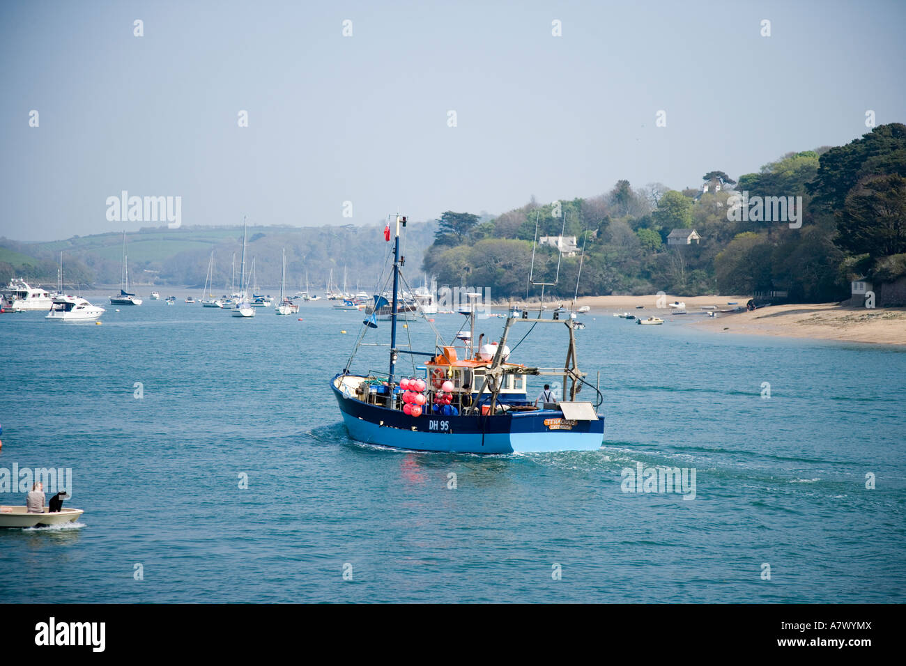 Blue water boat hi-res stock photography and images - Alamy