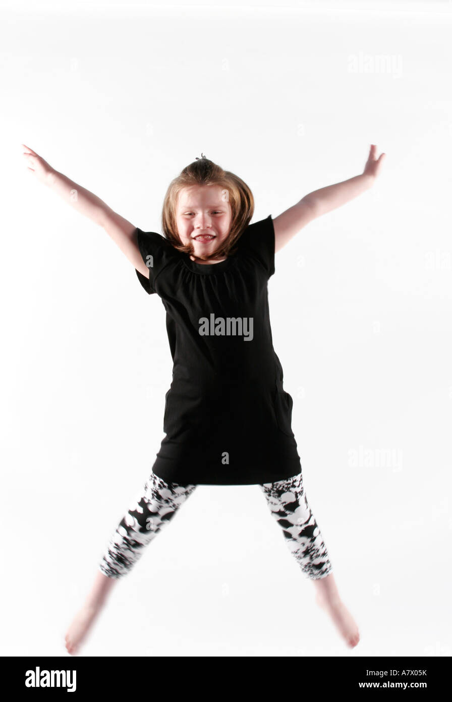 Child star jumping Cut Out Stock Images & Pictures - Alamy