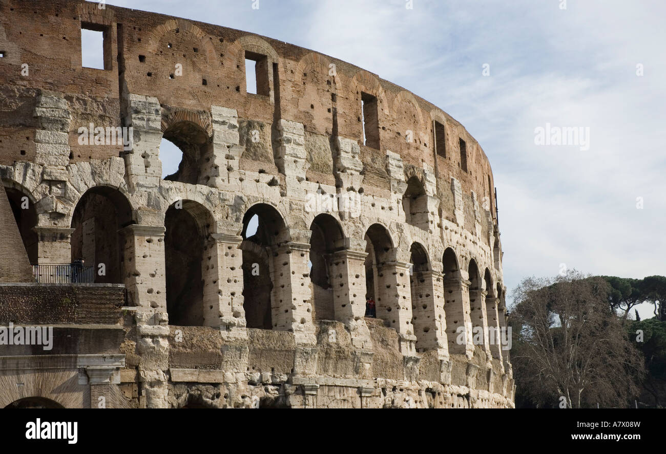 Coliseum Rome detail Stock Photo - Alamy