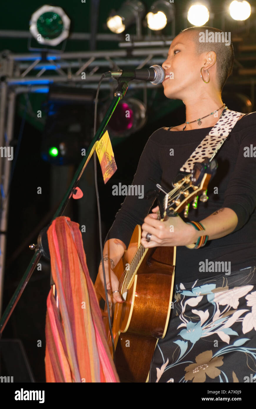 Performance singing standing musical instrument fame singer hi-res ...