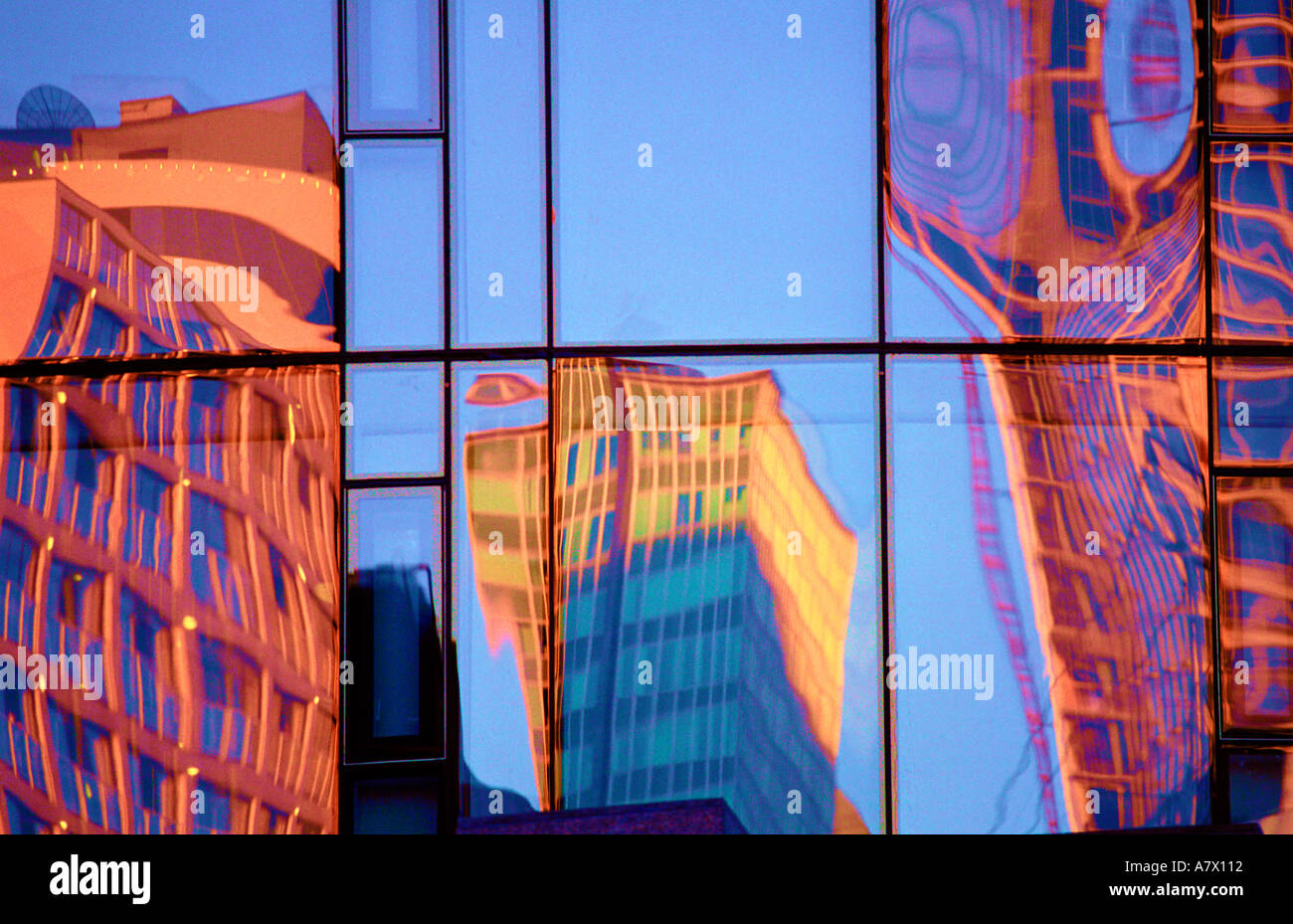 Window reflections Vancouver Canada Stock Photo - Alamy