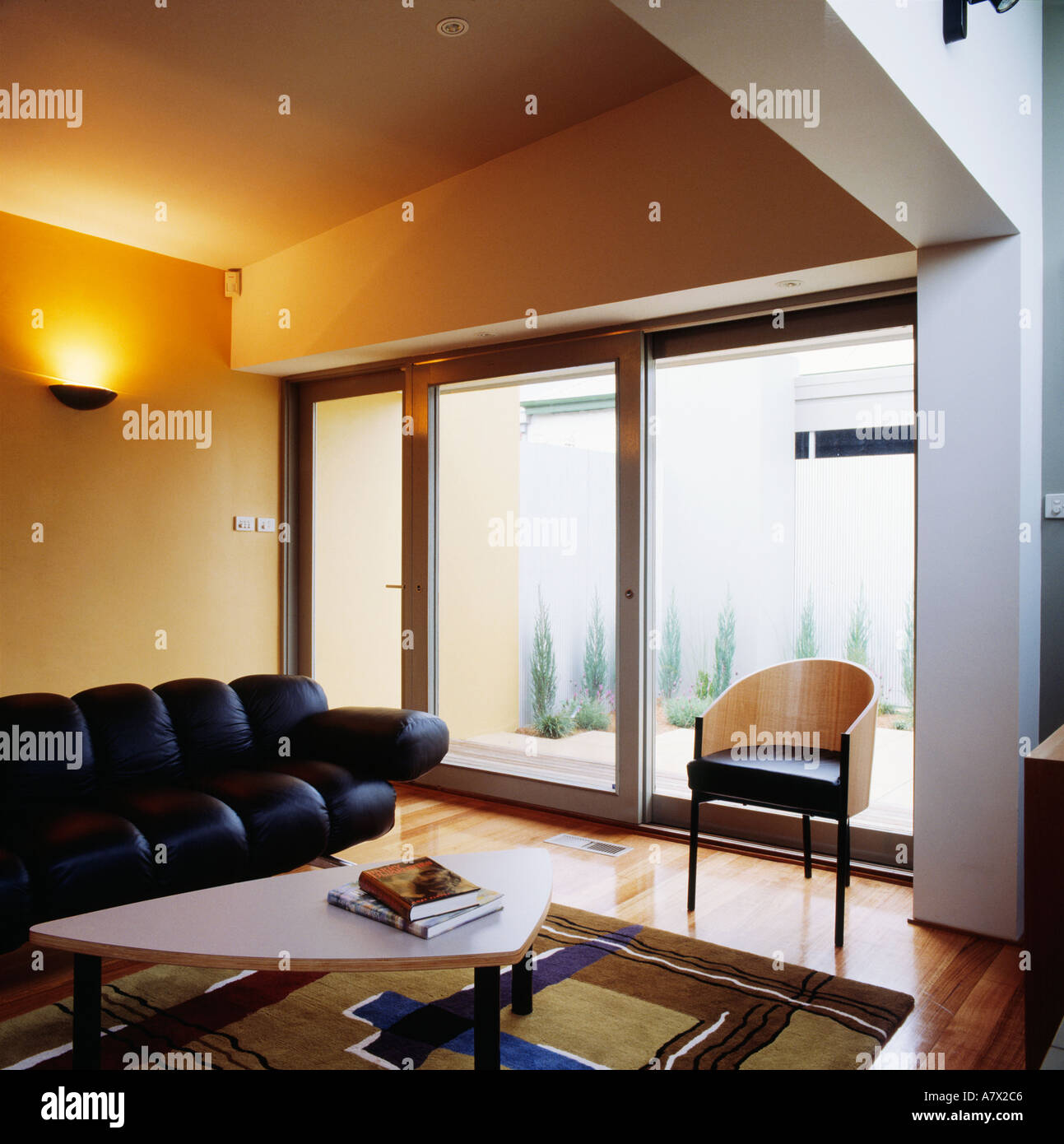 Modern beige leather sofas hi-res stock photography and images - Alamy
