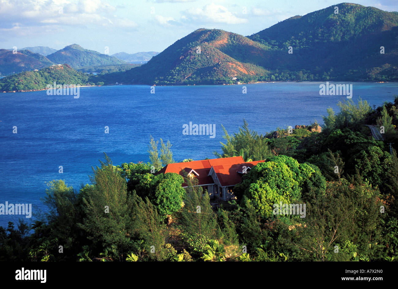 Praslin island aerial view hi-res stock photography and images - Alamy