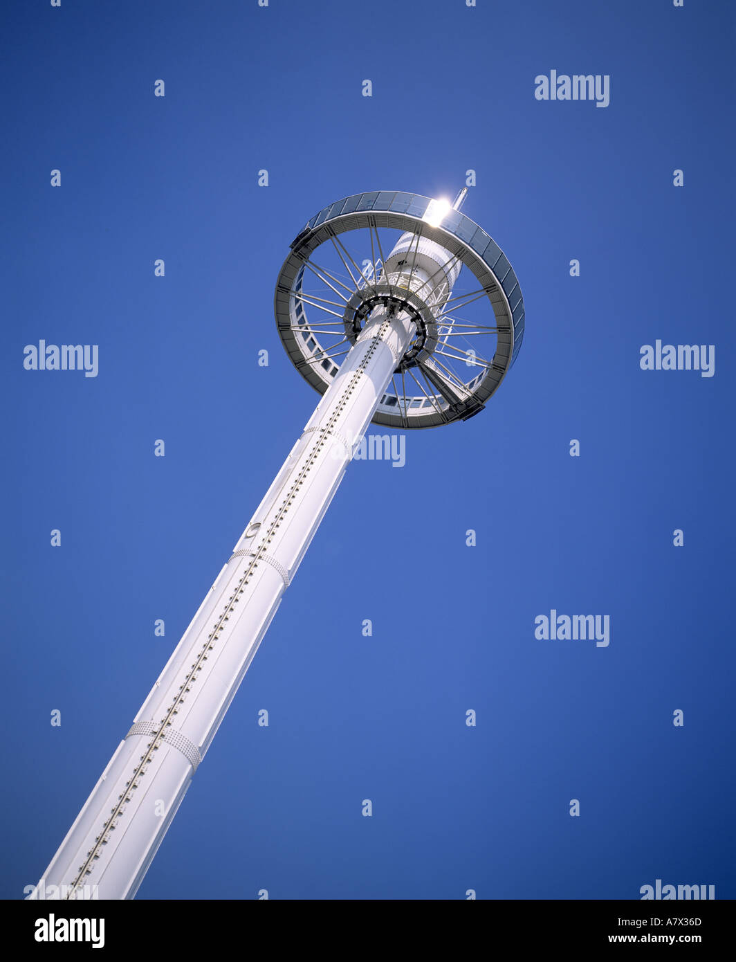 The revolving observation tower at the Museum of the Moving Image ...