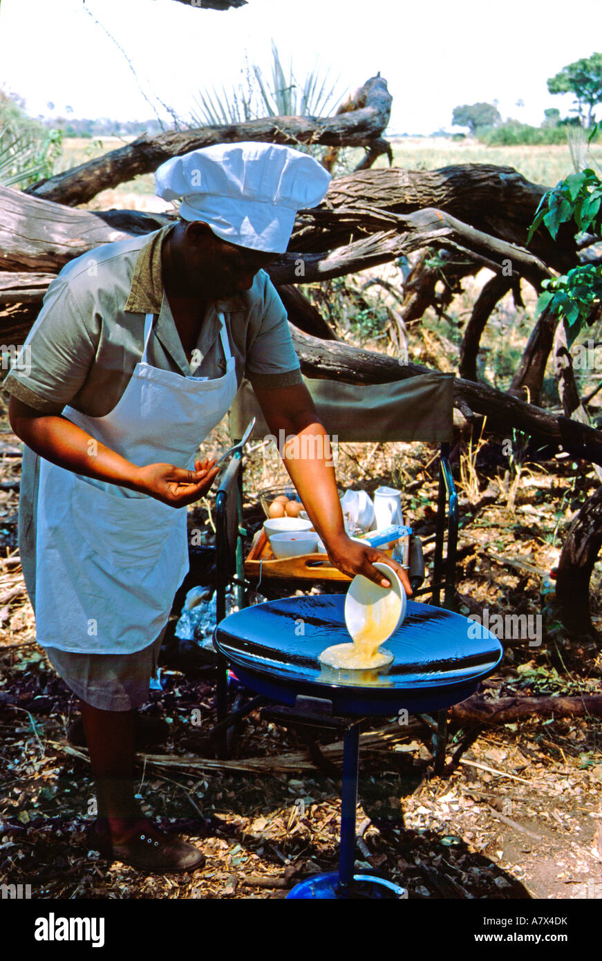 Africa, Botswana, Okavango Delta, Jao Reserve,Tubu Tree. Bush lunch ...