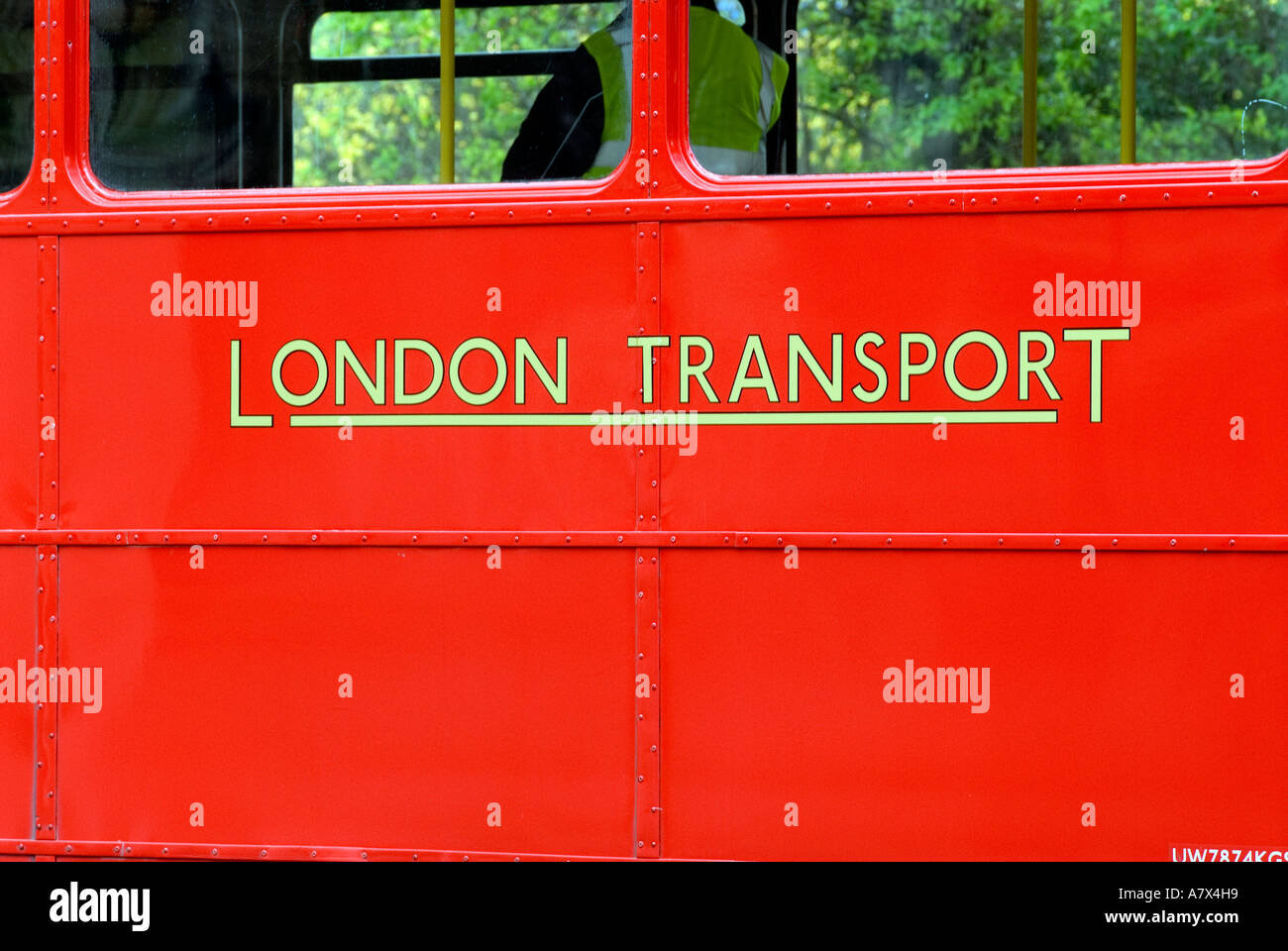 London England. Red London Bus Stock Photo - Alamy