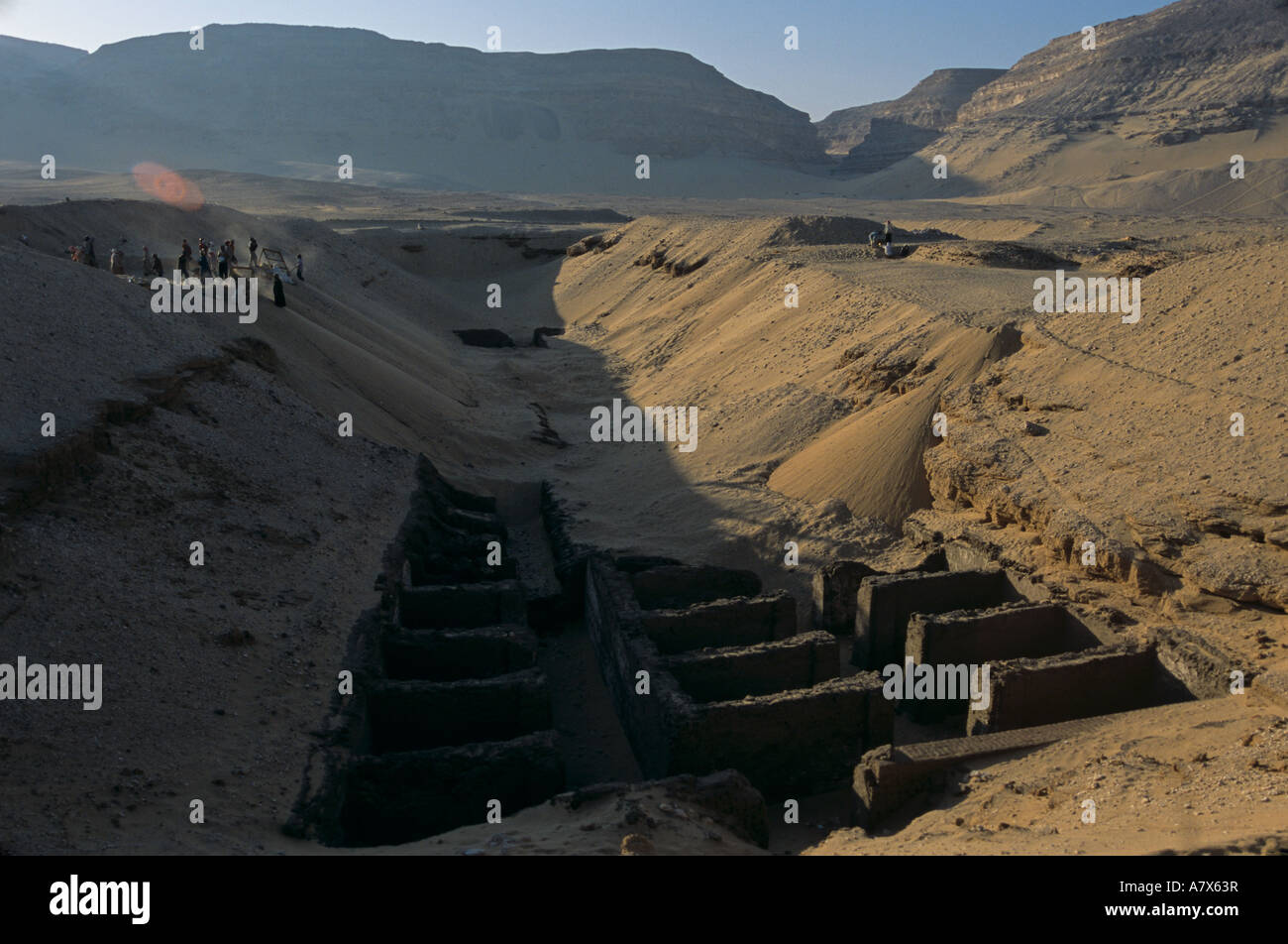Egypt, Abydos, Funerary enclosures, dynasties 1-3, ca 2950-2575 B.C ...