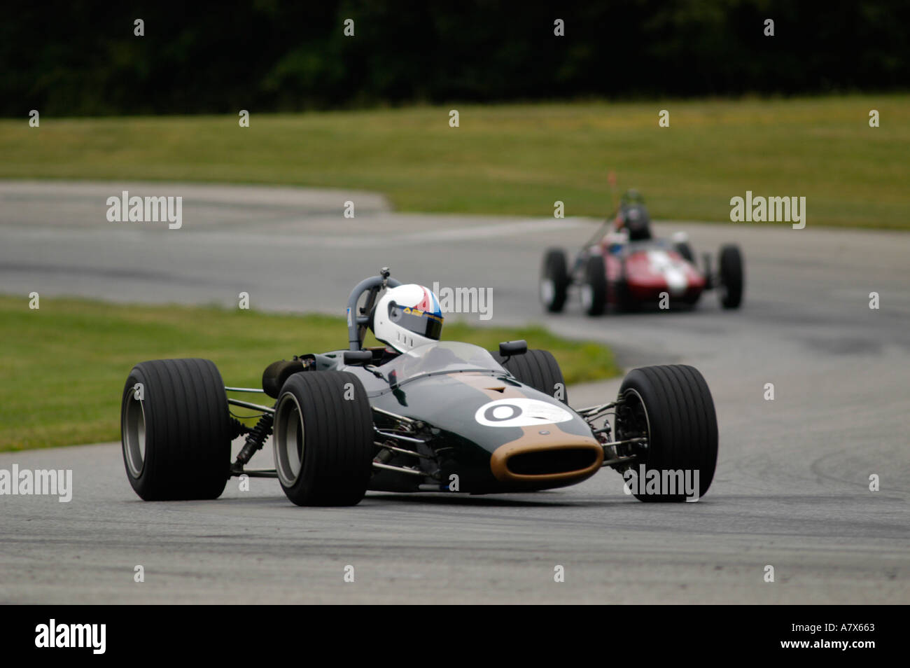 Mark Harmer races his 1968 Brabham BT 21 at the Vintage Grand Prix Au ...