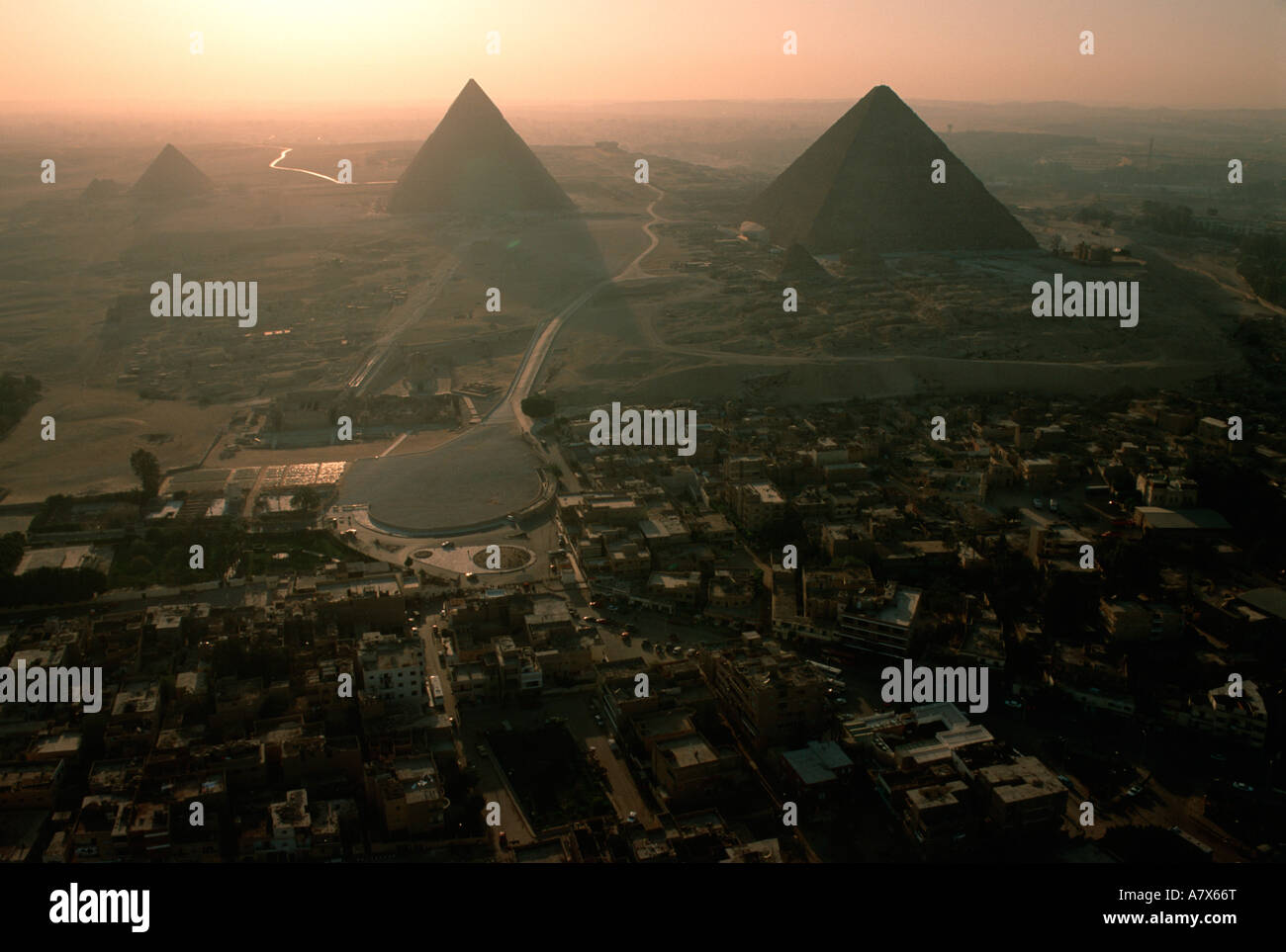 Aerial view of giza pyramids hi-res stock photography and images - Alamy