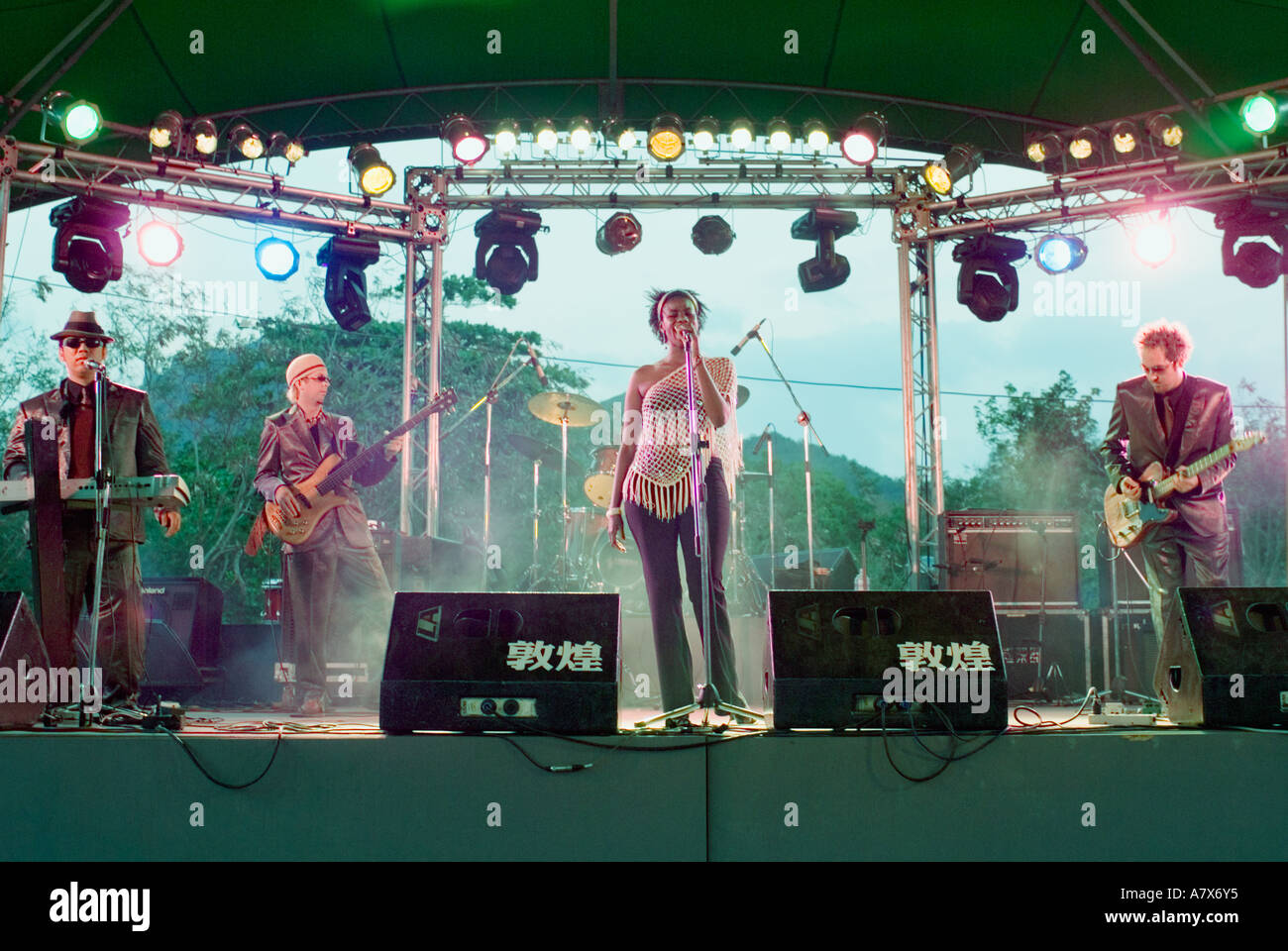 Rock band stage asia hi-res stock photography and images - Alamy