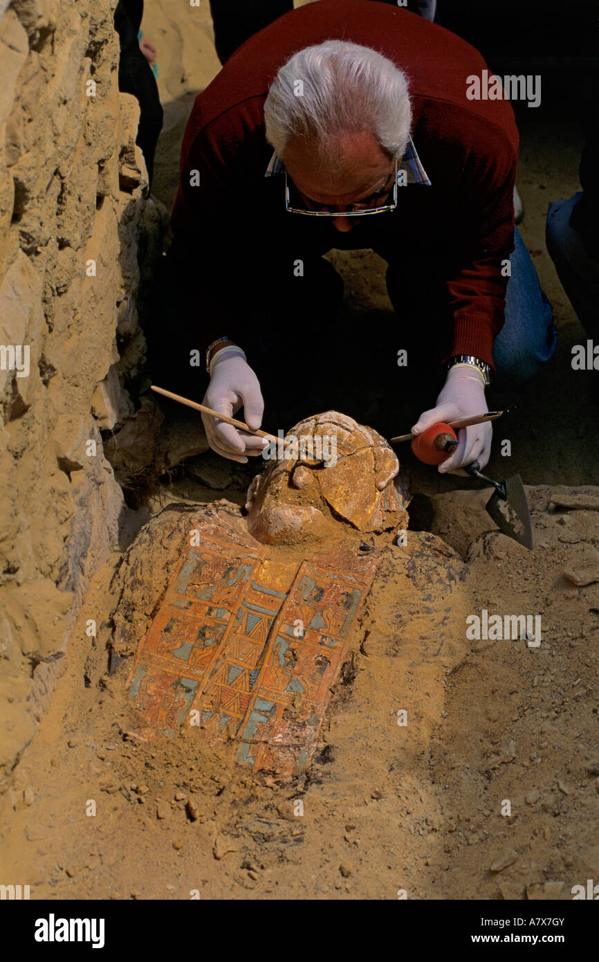 Egypt, Bahariya Oasis, Valley of the Golden Mummies, Nasry Iskander ...