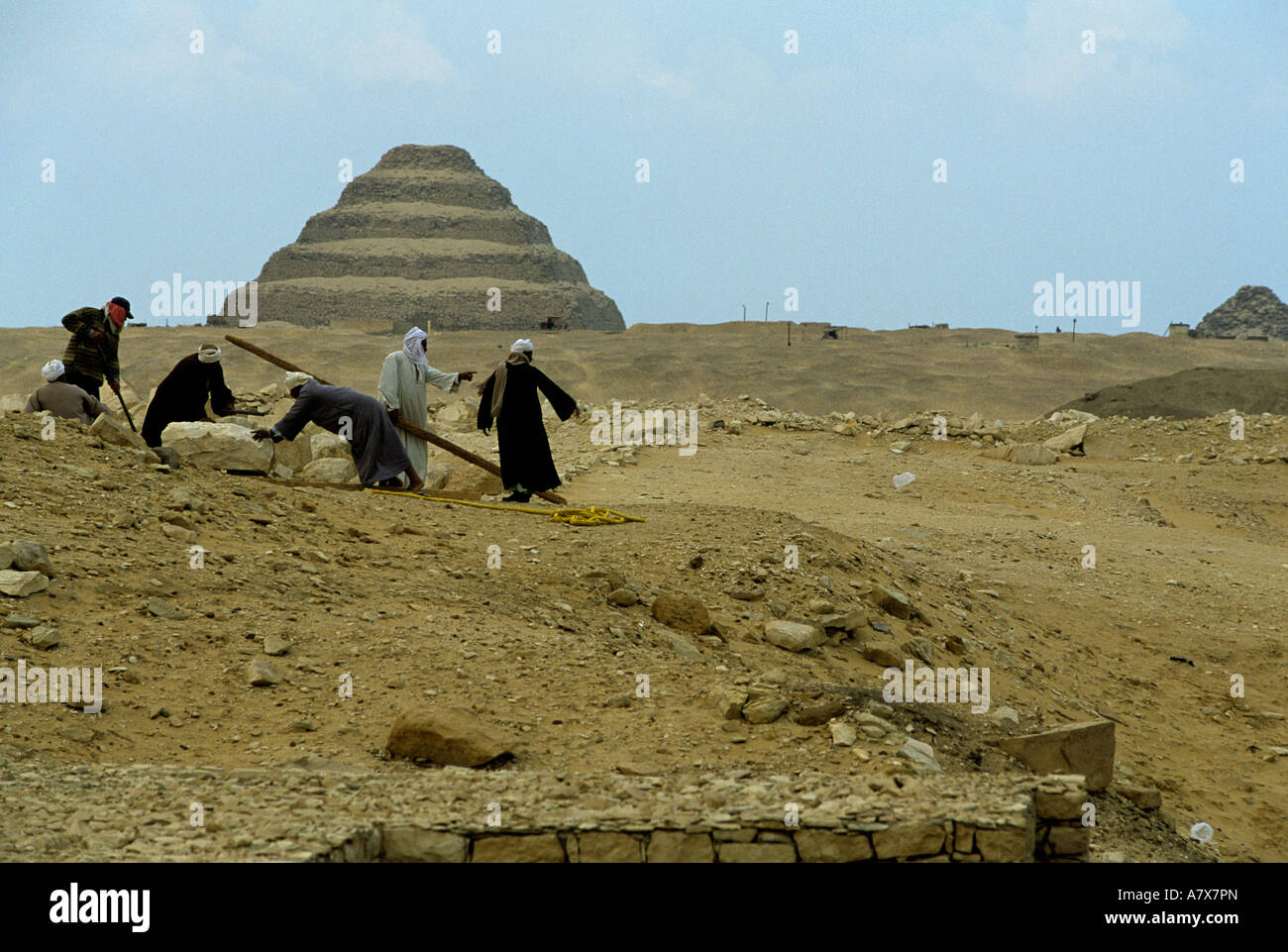 Egypt, Sakkara, The Step Pyramid of Djoser Stock Photo - Alamy