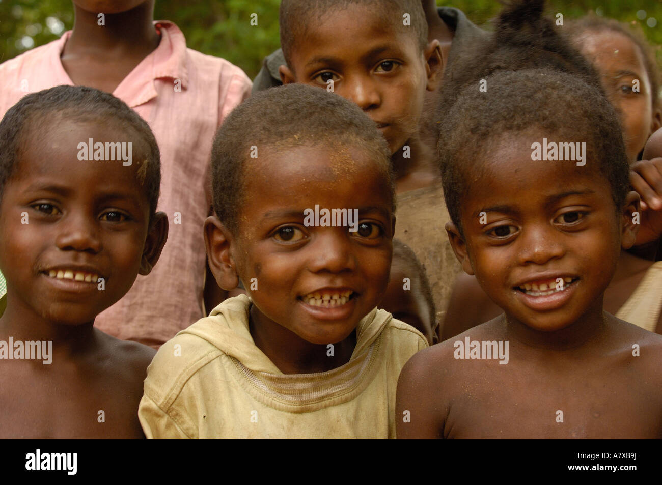 Antandroy children. This group of people live in the 'spiny' forest ...