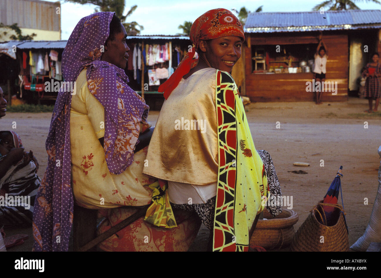Africa, Madagascar, Local women on side of street Stock Photo - Alamy