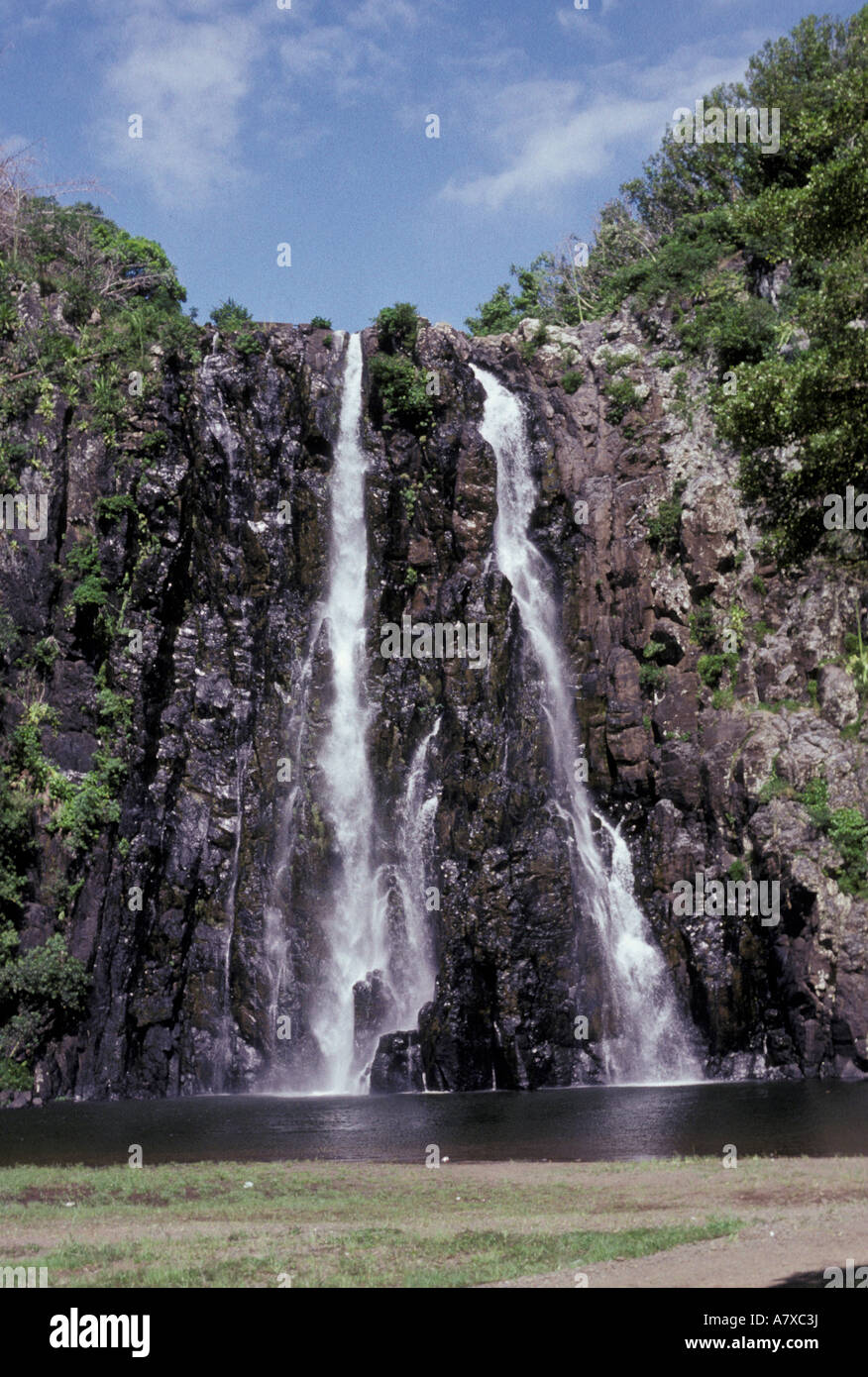 Indian Ocean, Mauritius, Waterfall Stock Photo - Alamy