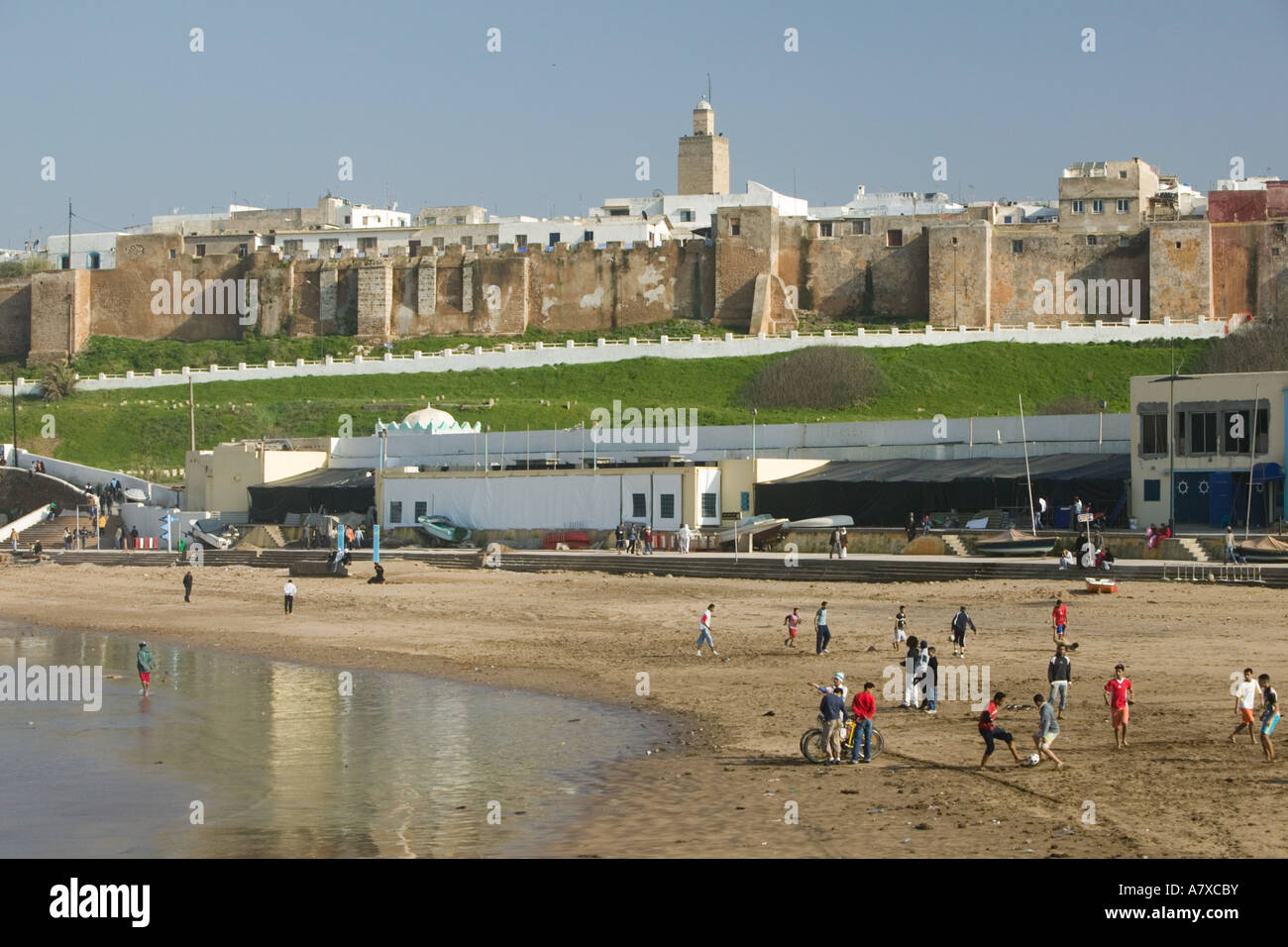 MOROCCO, Rabat: Kasbah des Oudaias, View from the beach Stock Photo - Alamy
