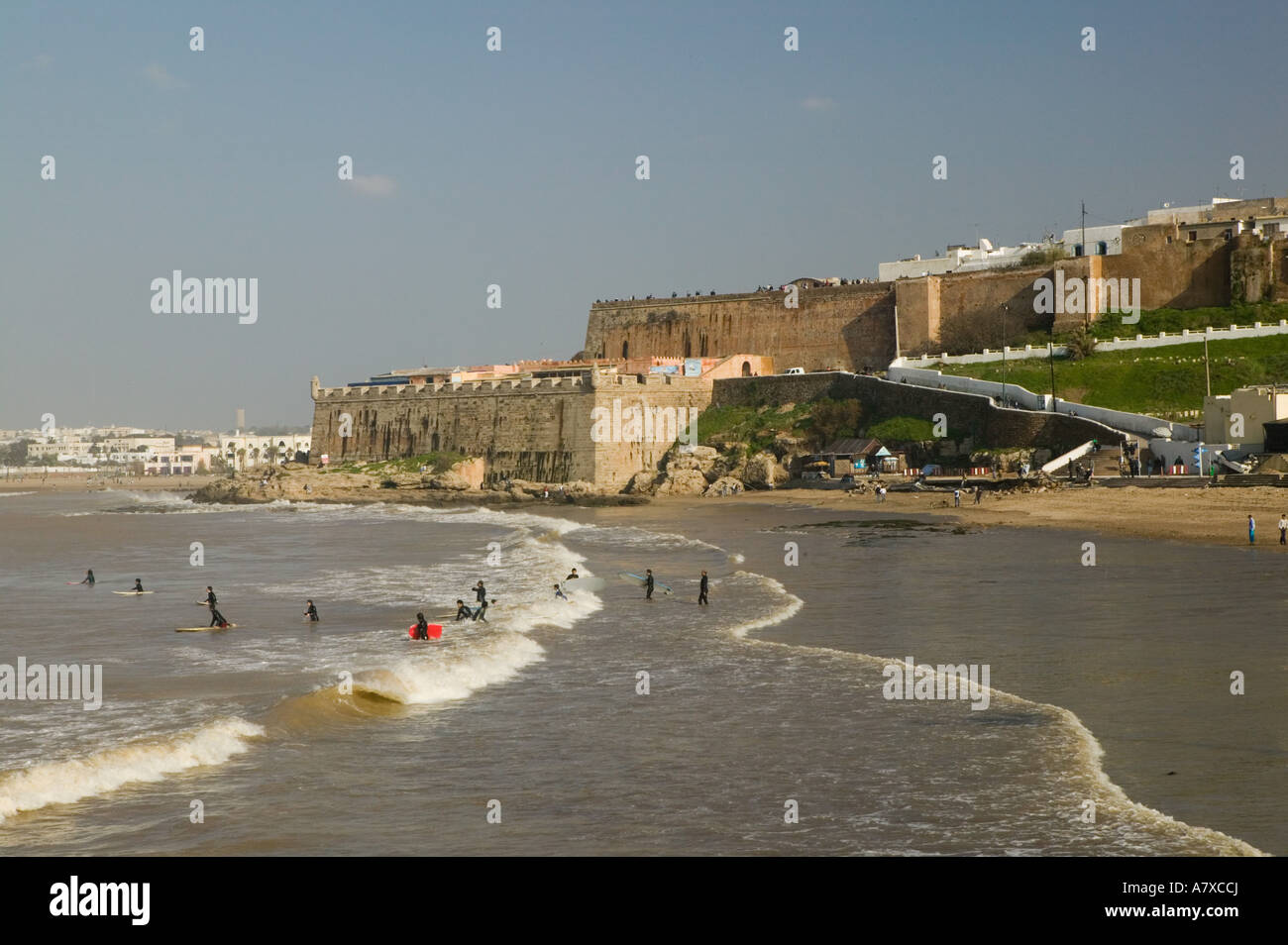 MOROCCO, Rabat: Kasbah des Oudaias, View from the beach Stock Photo - Alamy