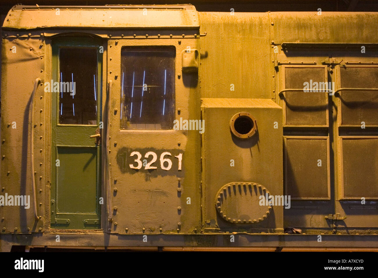 Diesel engine in the railway workshop shed Stock Photo - Alamy