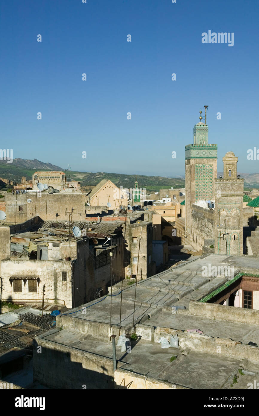 MOROCCO, Fes: Fes El, Bali (Old Fes), Town View by Bab Bou Jeloud Gate ...