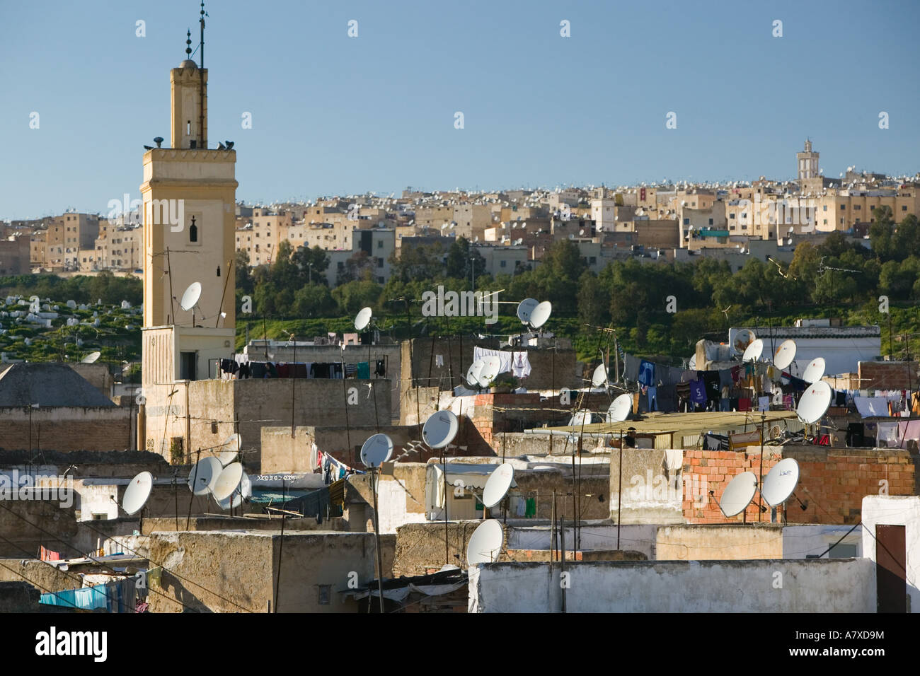 MOROCCO, Fes: Fes El, Bali (Old Fes), Town View by Bab Bou Jeloud Gate ...