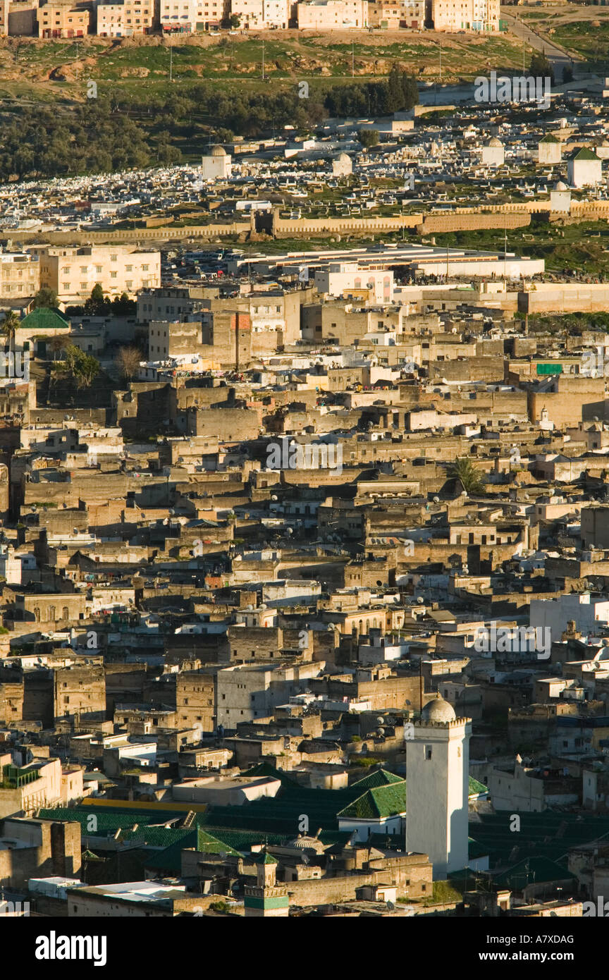 MOROCCO, Fes: Fes El, Bali (Old Fes), Sunset View from the Merenid ...