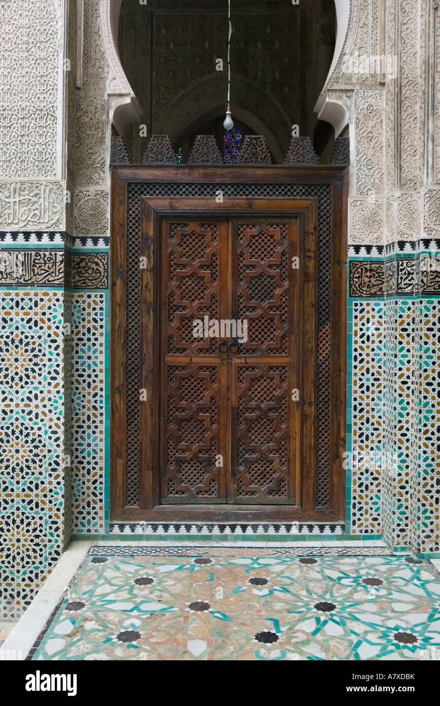 MOROCCO, Fes: Fes El, Bali (Old Fes), Madersa Bou Inania (b.1357 ...