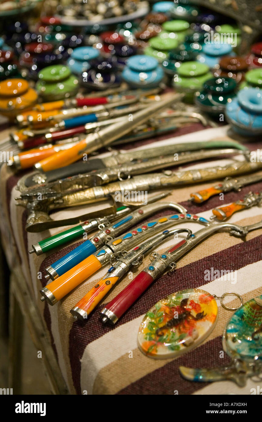 MOROCCO, Ziz Valley, MAADID: Moroccan Souvenirs, Knives Stock Photo - Alamy