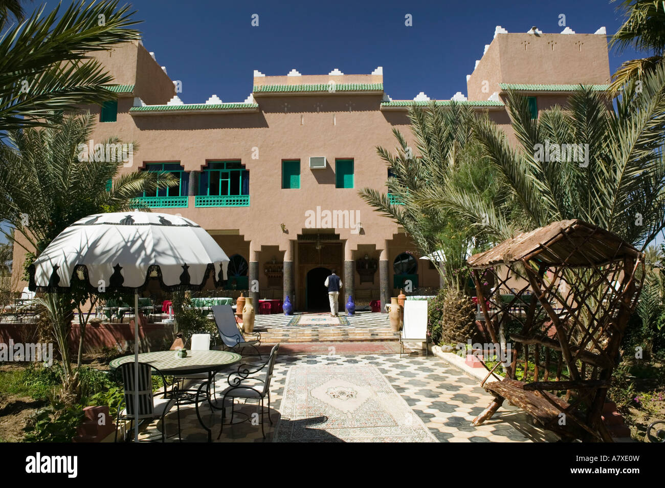 MOROCCO, Tafilalt, RISSANI: Hotel Kasbah Asmaa, Exterior Stock Photo ...