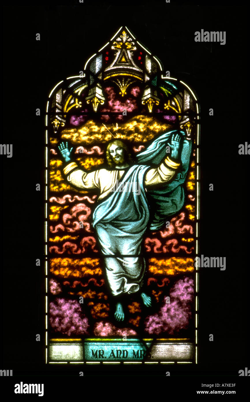 Jesus risen with nail marks in hands and feet with arms outstretched in ...