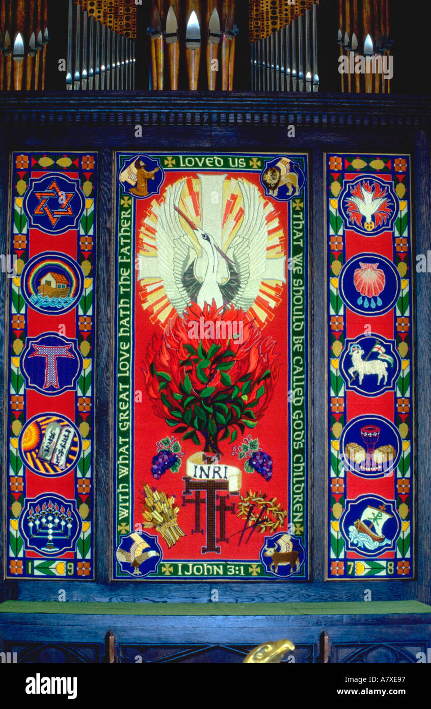 Complete Phoenix rising tapestry with various religious symbols at ...