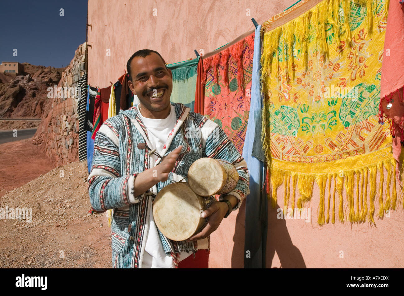 MOROCCO, Dades Valley, DADES GORGE: Dades Gorge Souvenir Seller. (MR ...