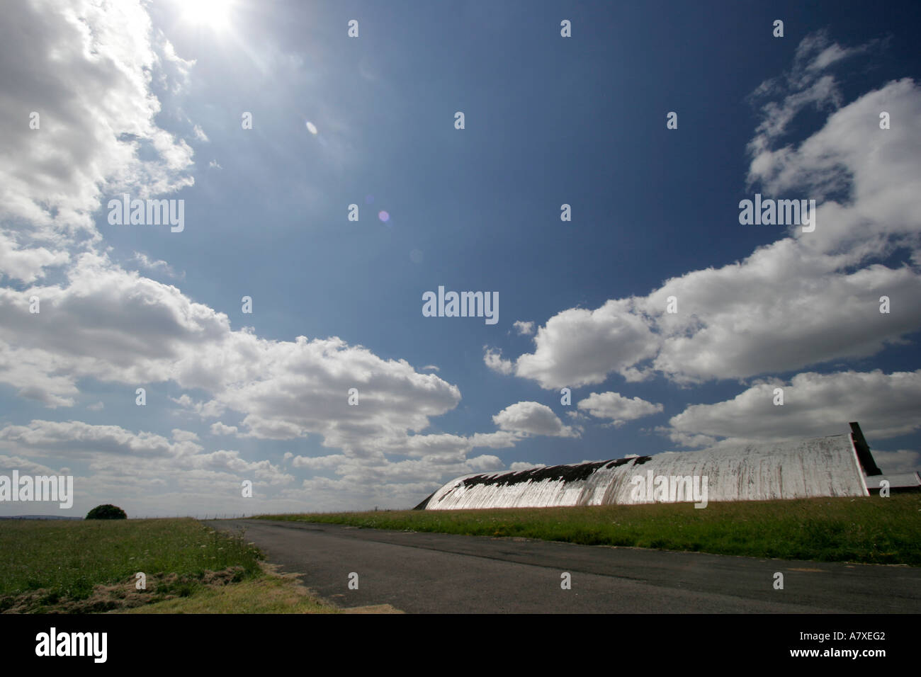 Aircraft hangars part of the Science Museum at Wroughton Stock Photo ...