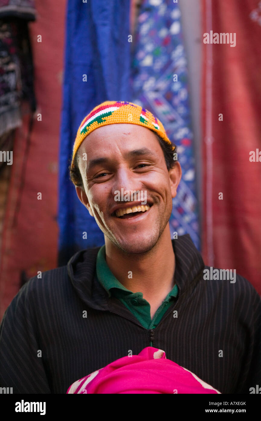 MOROCCO, South of the High Atlas, OUARZAZATE: Young Moroccan Merchant ...