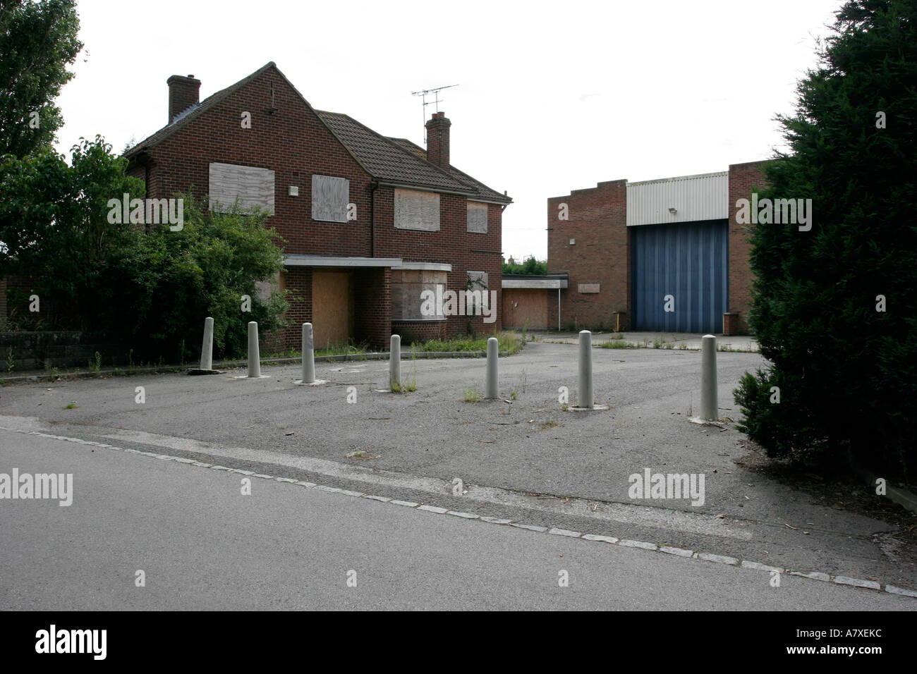 Derelict house and abandoned factory warehouse in Swindon Wiltshire ...