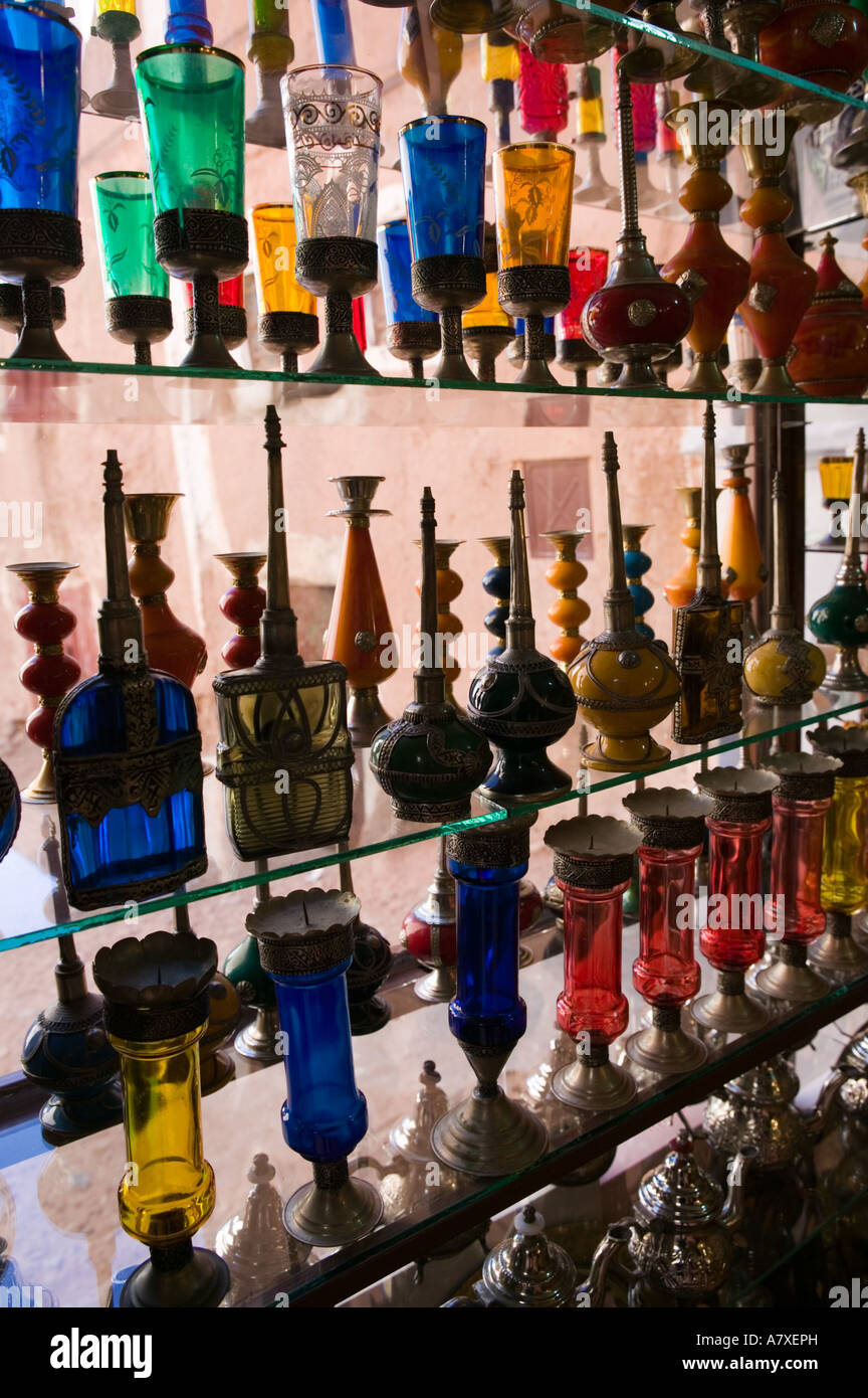 MOROCCO, South of the High Atlas, OUARZAZATE: Moroccan Glassware ...