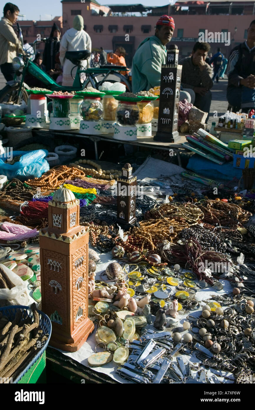 MOROCCO, MARRAKECH: Djemma el, Fna Square Koutoubia Mosque toy Stock ...