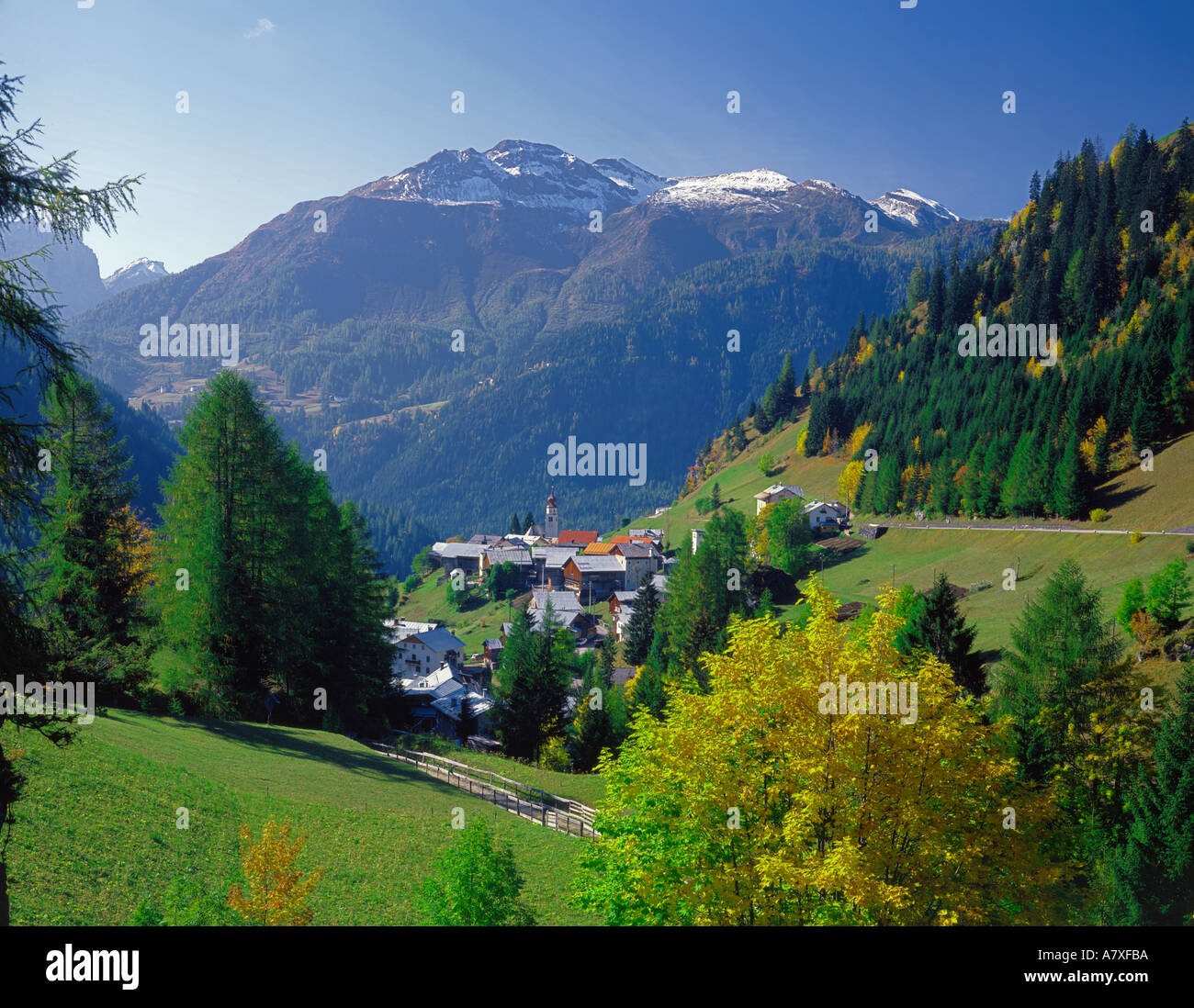 village of Andraz Italy in the Dolomite Mountains Stock Photo - Alamy