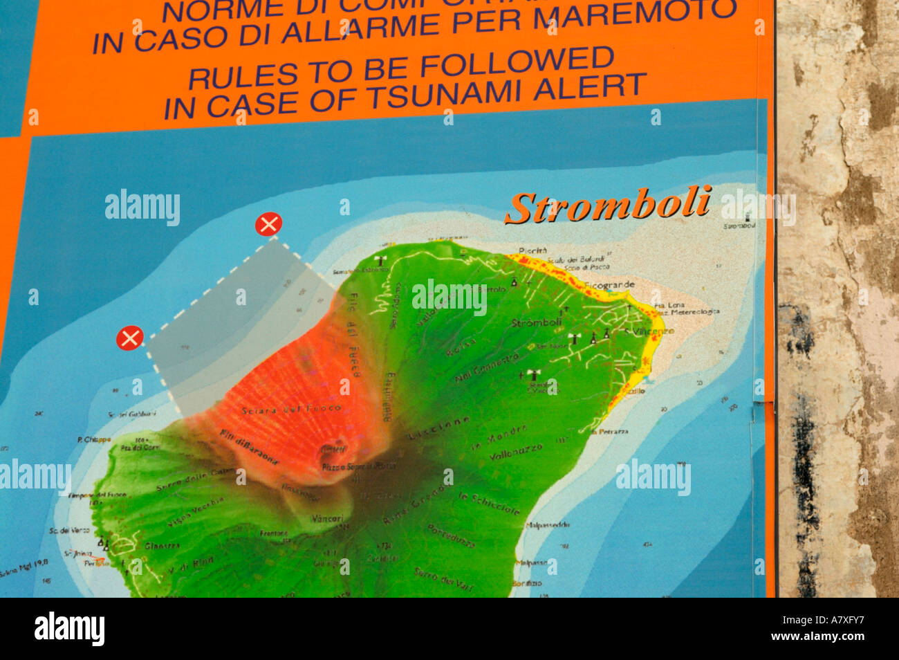 Stromboli Island Map