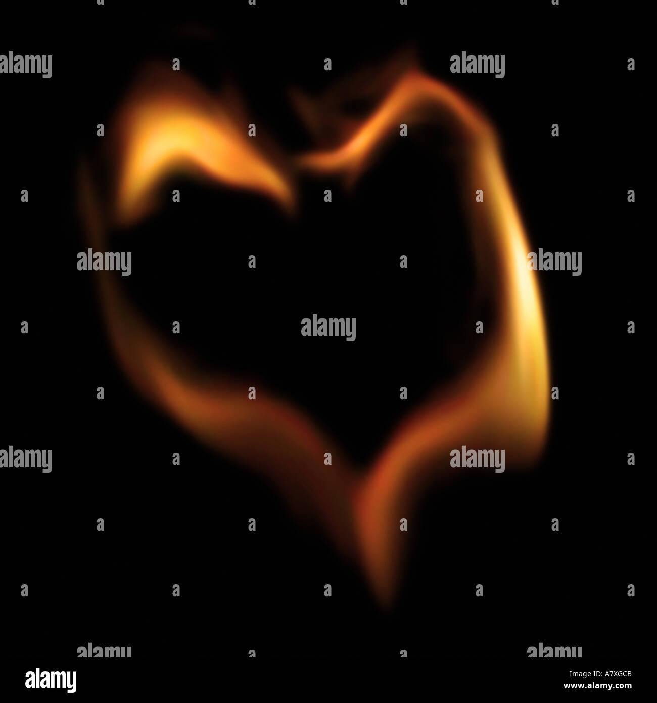 Heart of Fire Stock Photo - Alamy
