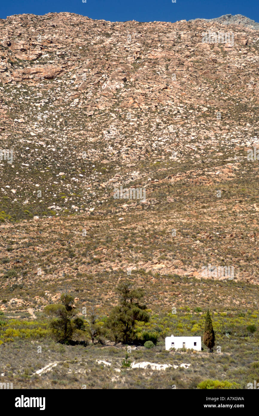 A small house in the Groot Swartberge mountain range between Calitzdorp ...