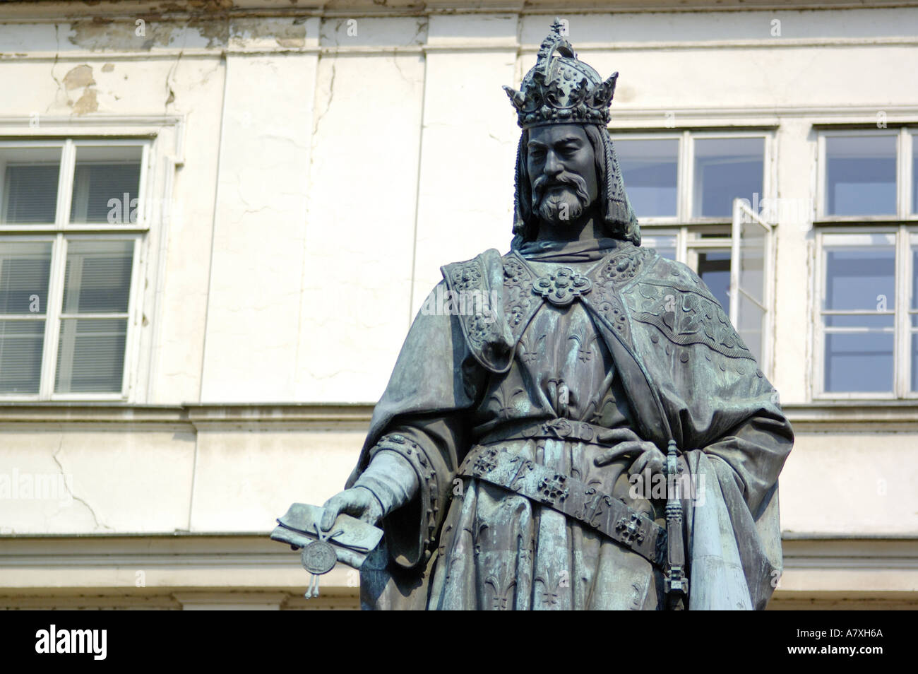 monument to Charles 4th in Prague Stock Photo - Alamy