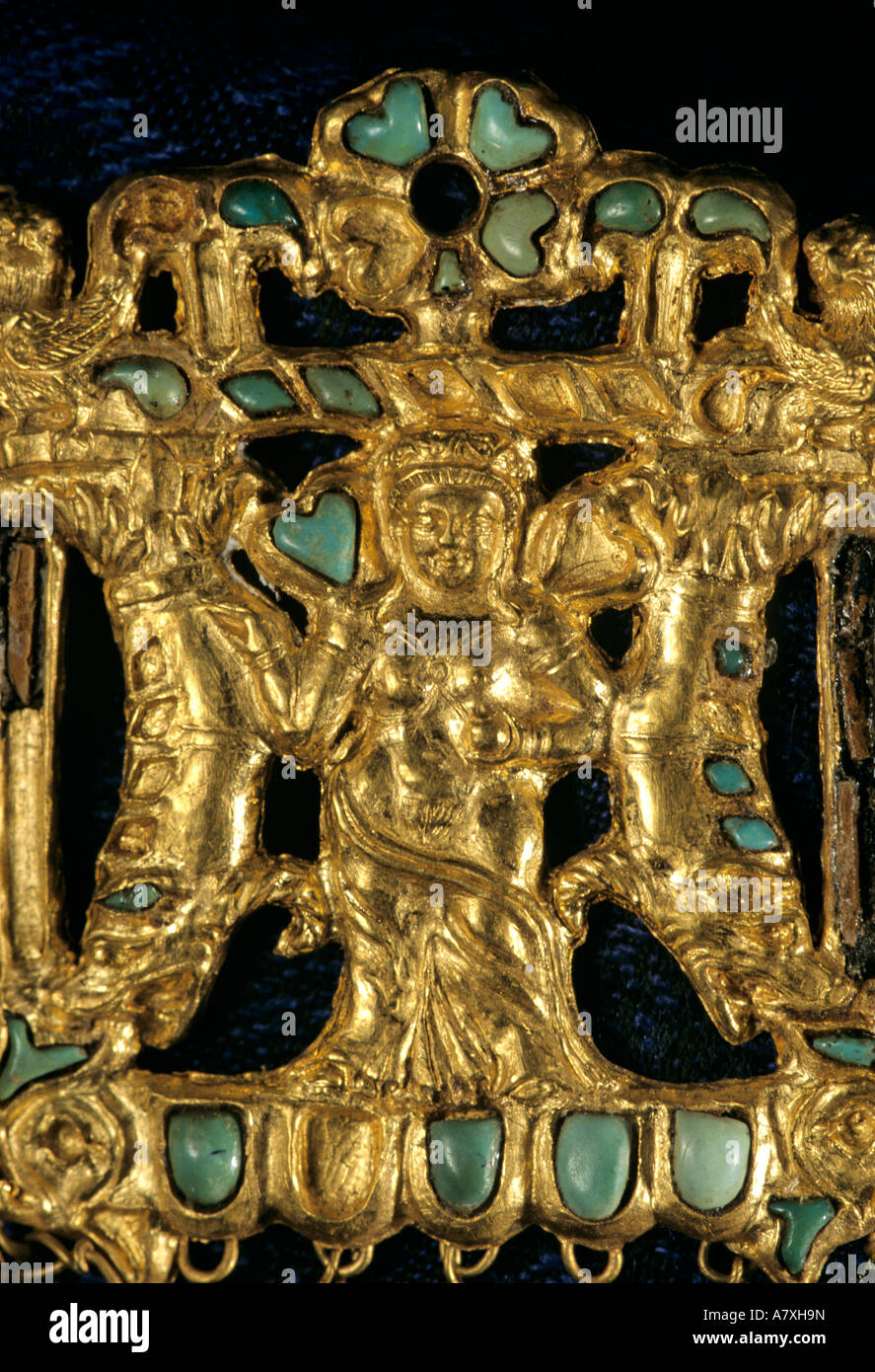 Afghanistan, Great goddess amidst animal temple pendant, artifacts from ...