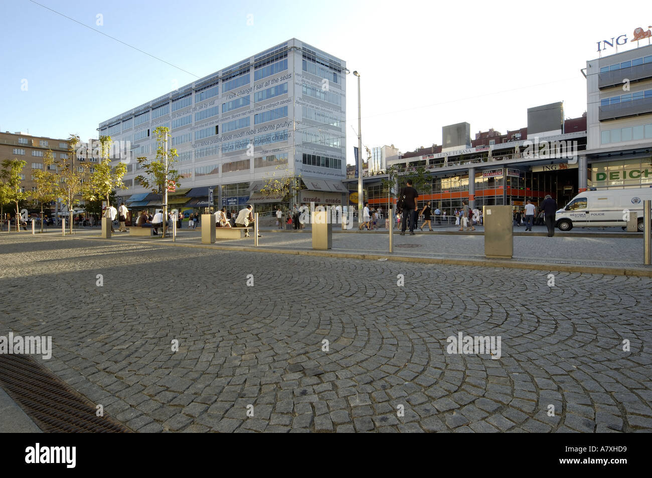 Andel Smichov Prague center in summer 2004 Stock Photo - Alamy