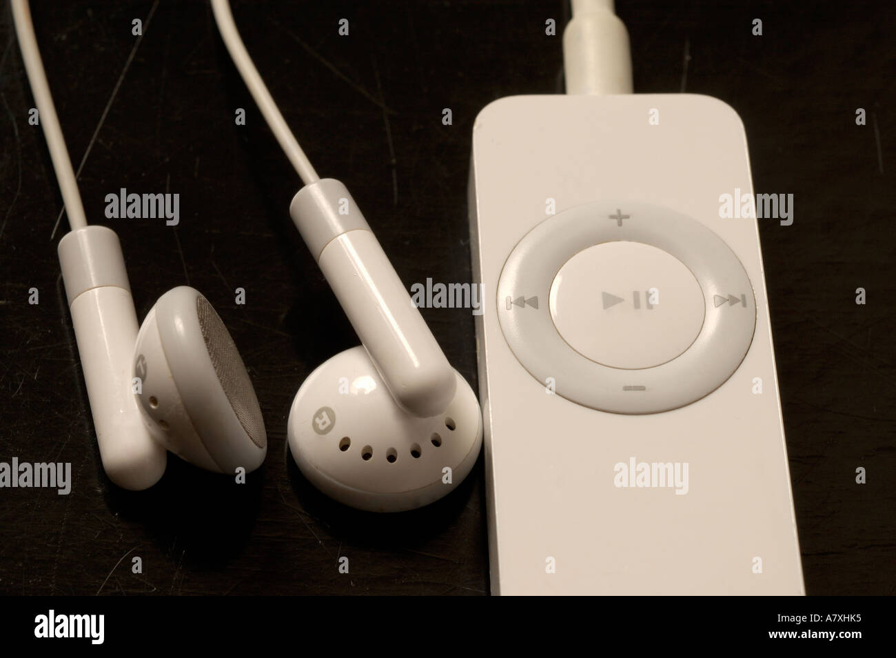 apple iPod shuffle at black background Stock Photo - Alamy