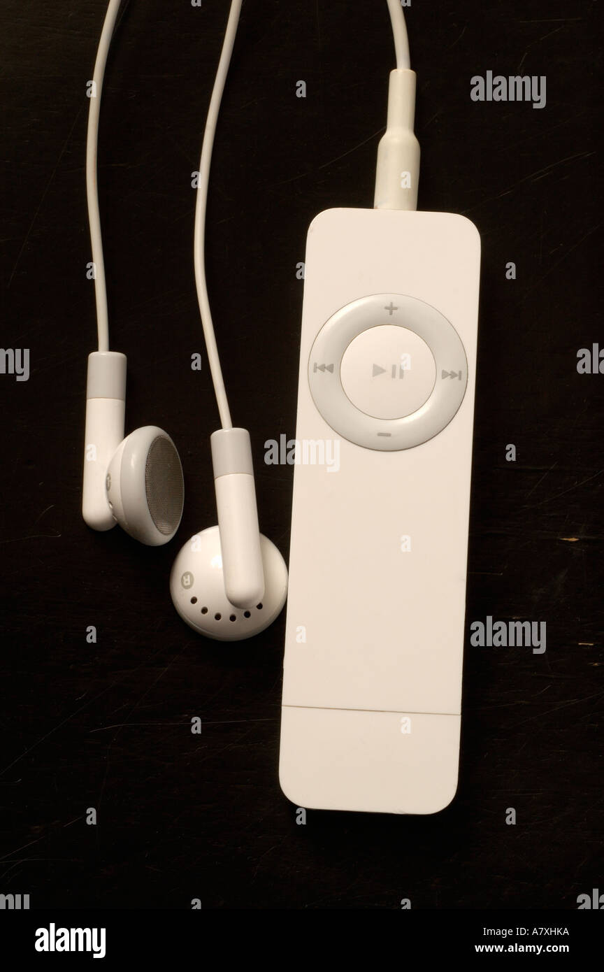 apple iPod shuffle on black background Stock Photo - Alamy
