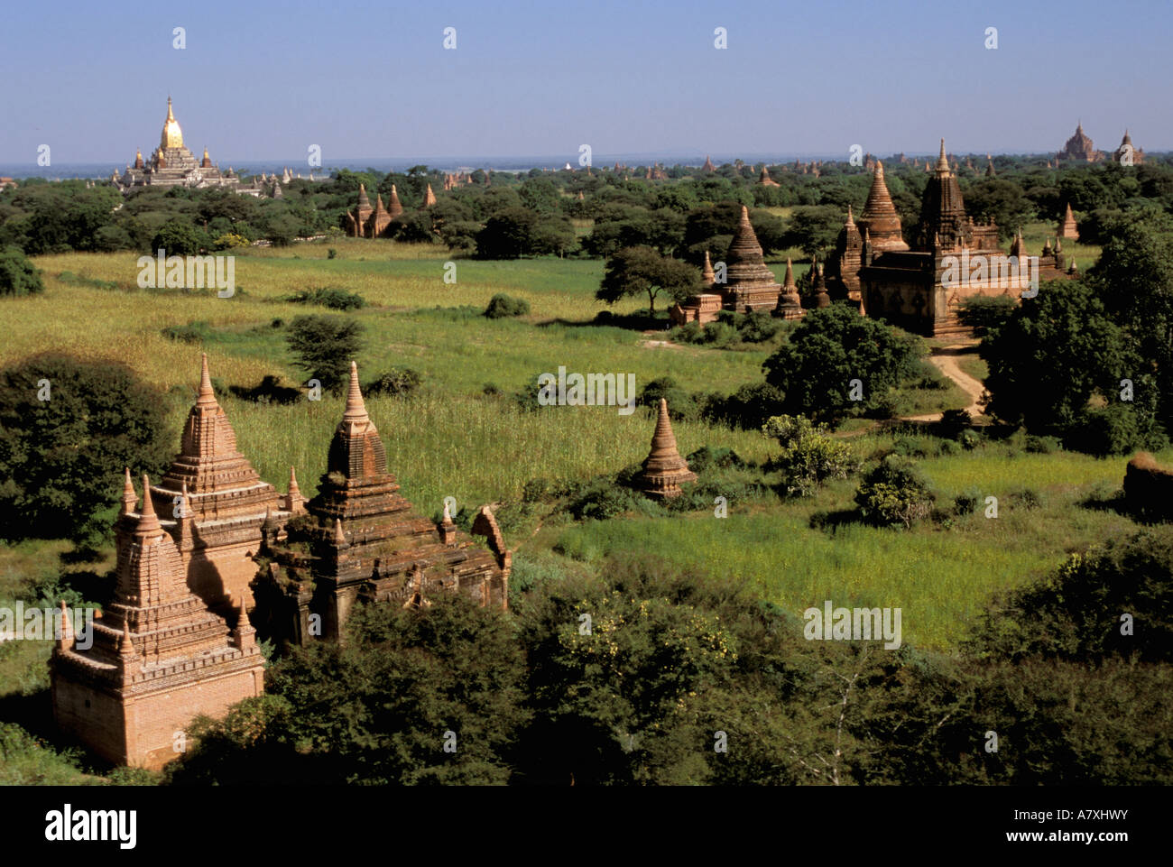 Asia, Myanmar, Bagan. Ancient temples Stock Photo - Alamy