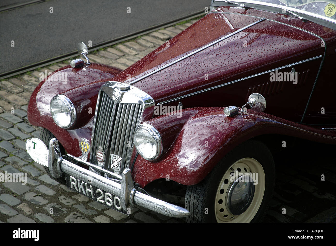 VINTAGE ENGLISH MG CARS Stock Photo - Alamy